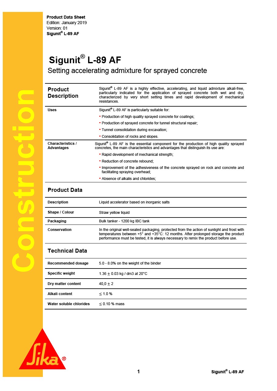 Product Data Sheets | Sika Ethiopia