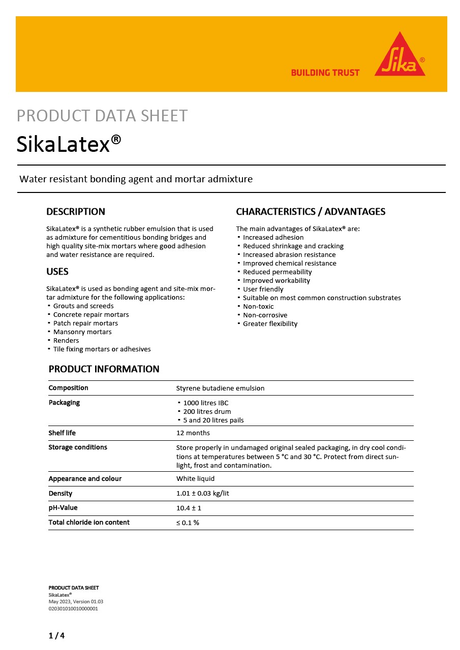 Product Data Sheets
